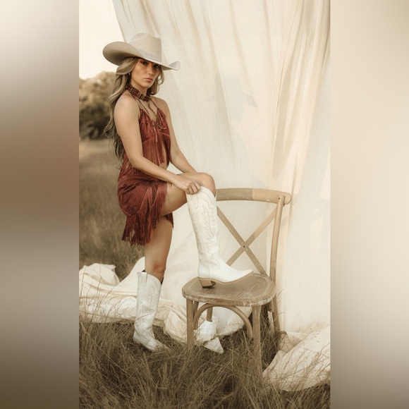 12th Tribe | Tops | 2th Tribe Tamsin Terracotta Fringe Top And Matching ...